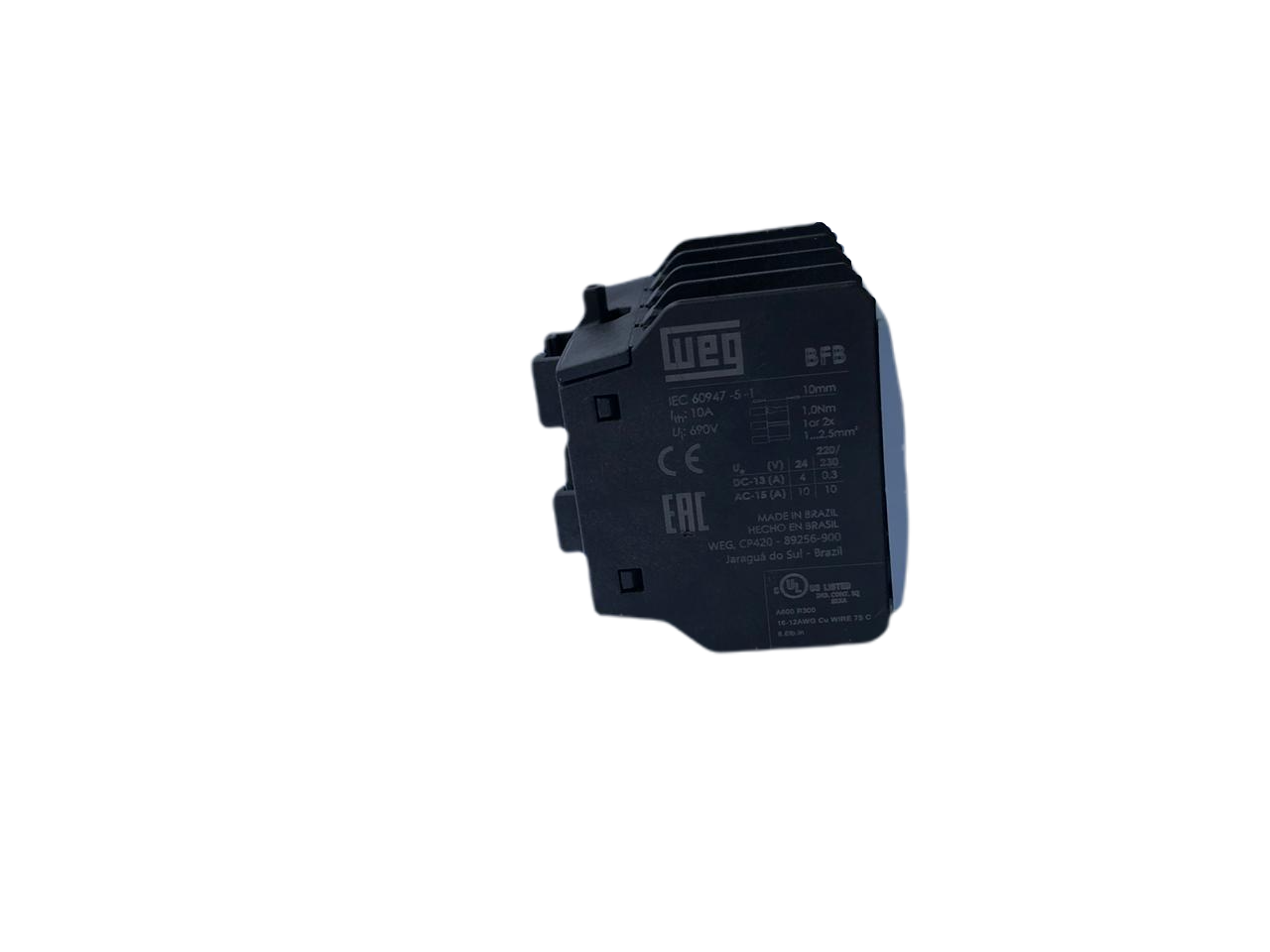 Bloco de Contato Auxiliar Frontal BFB - WEG 4NA